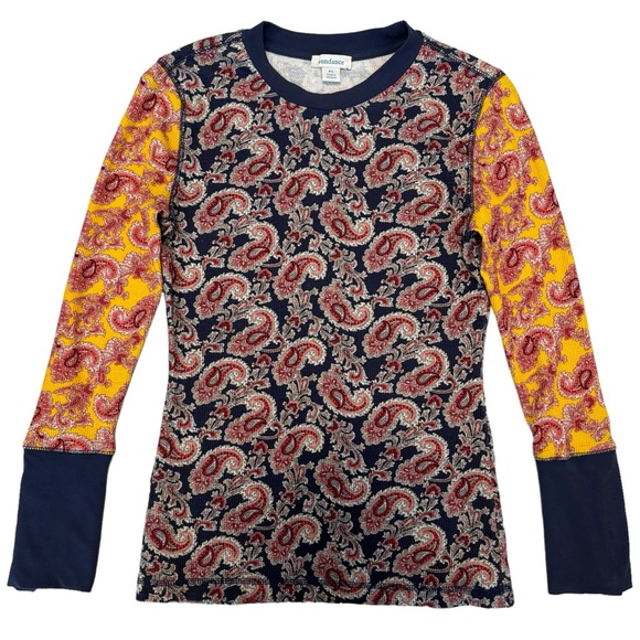 Sundance | Tops | Sundance Pure Paisley Long Sleeve Velvet Button ...